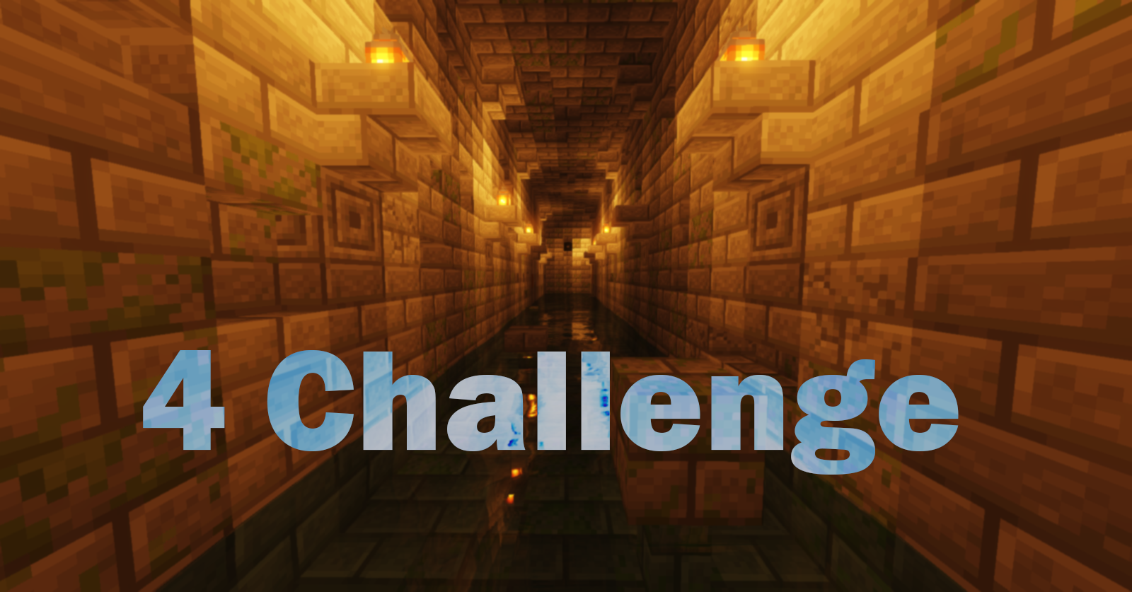 İndir «4 Challenges» (10 mb) Minecraft için harita